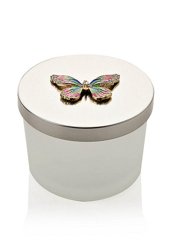 Pink & Blue Butterfly Trinket Box by Sophia | Look Again