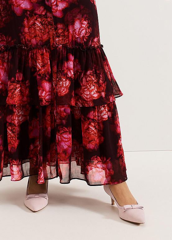 Pink Bow Court Shoes by Phase Eight | Look Again