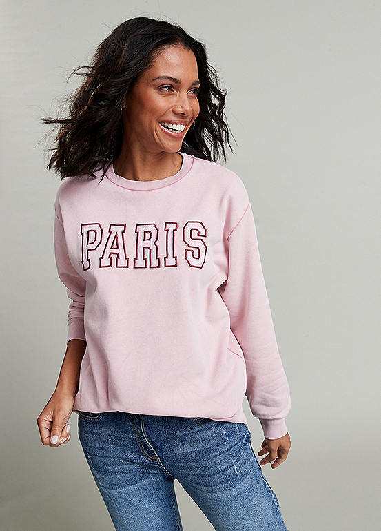 Pink Paris Sweatshirt by Freemans | Look Again