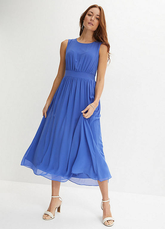 Pleated Chiffon Dress by bonprix | Look Again
