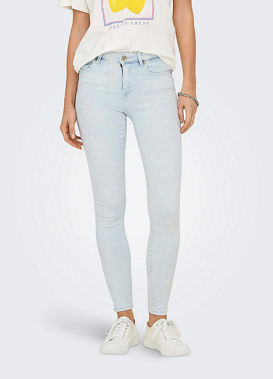 Power Mid Waist Push-Up Jeans by Only | Look Again