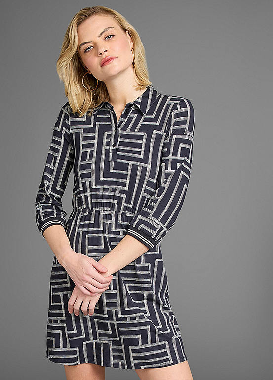 Printed Polo Dress by Laura Scott | Look Again