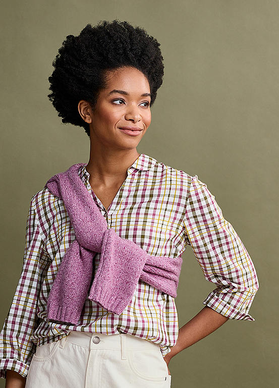 Purple Checked Farsight Top by Seasalt Cornwall | Look Again