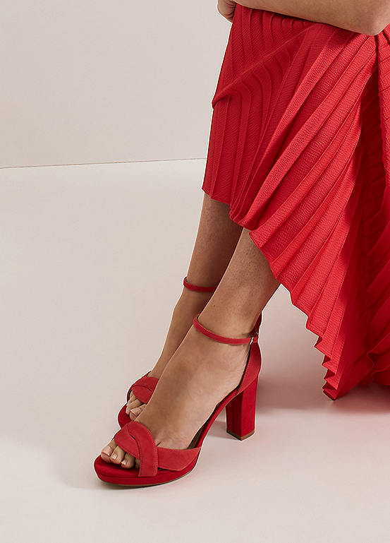 Red Platform Sandals by Phase Eight | Look Again
