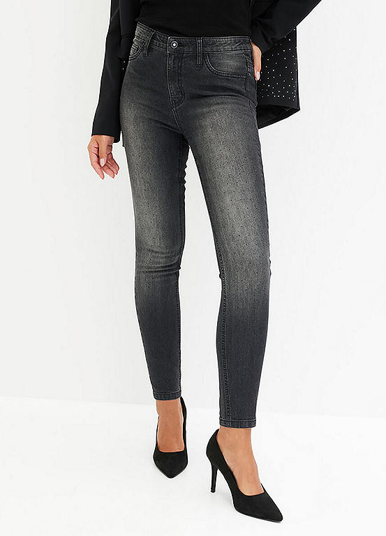 Rhinestone Skinny Jeans by bonprix | Look Again