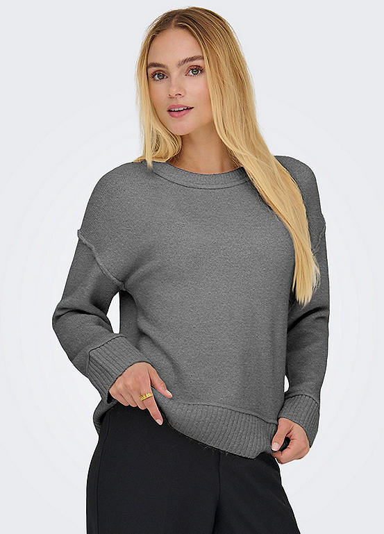 Round Neck Knitted Jumper by Only | Look Again