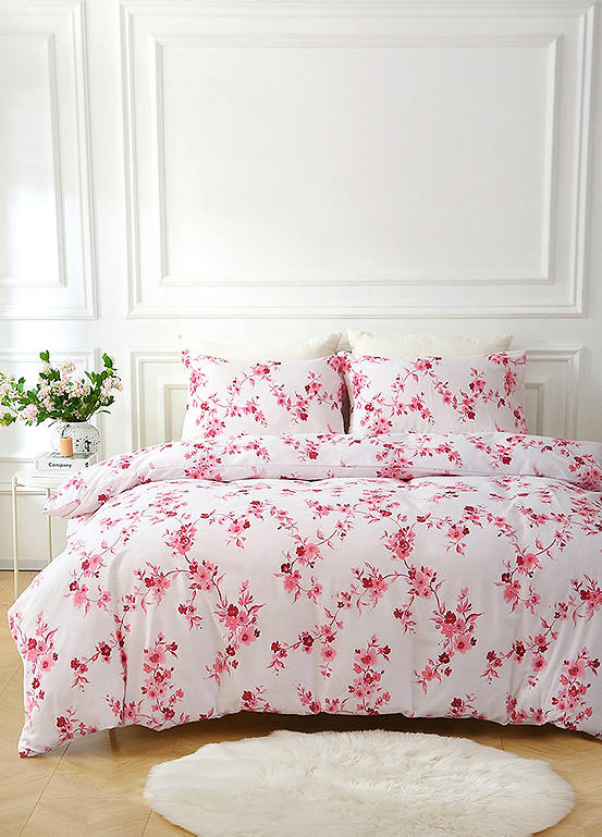 Sakura Blossom Pink Duvet Cover Set by Portfolio Home | Look Again