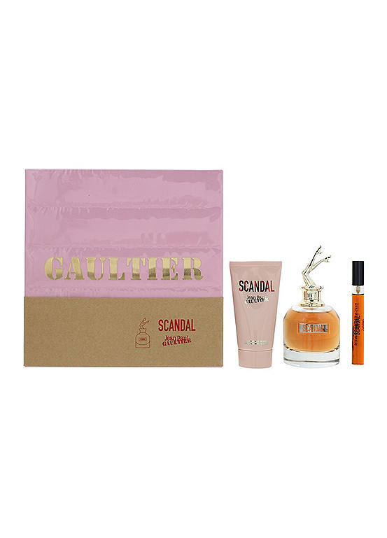 Scandal Eau De Parfum 80ml 3 Piece Gift Set by Jean Paul Gaultier ...