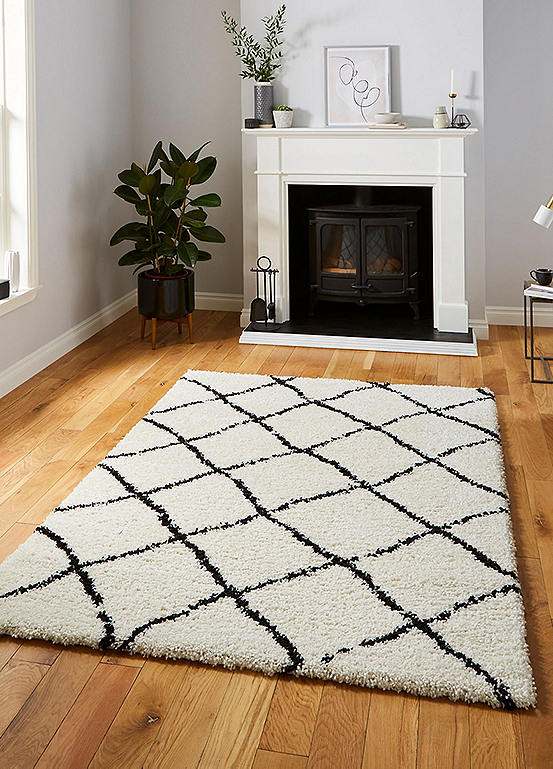 Scandi Berber Shaggy Rug by Think Rugs | Look Again