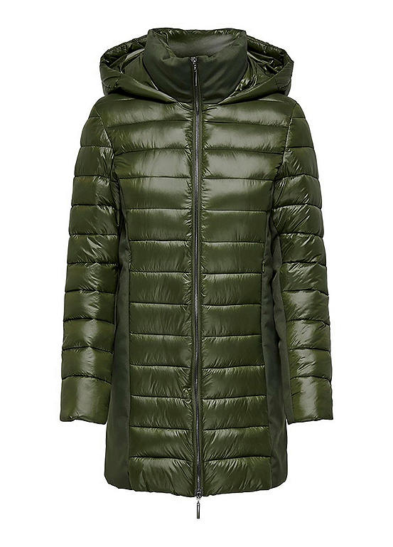 Shiny Quilted Puffer Coat by Only | Look Again