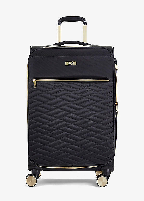 Sloane 8 Wheel Softshell Expandable Suitcase Medium by Rock | Look Again