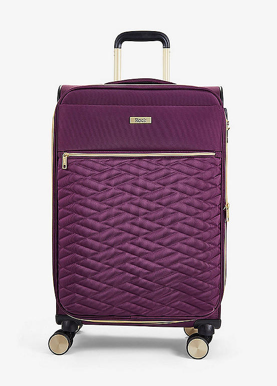 Sloane 8 Wheel Softshell Expandable Suitcase Medium by Rock | Look Again