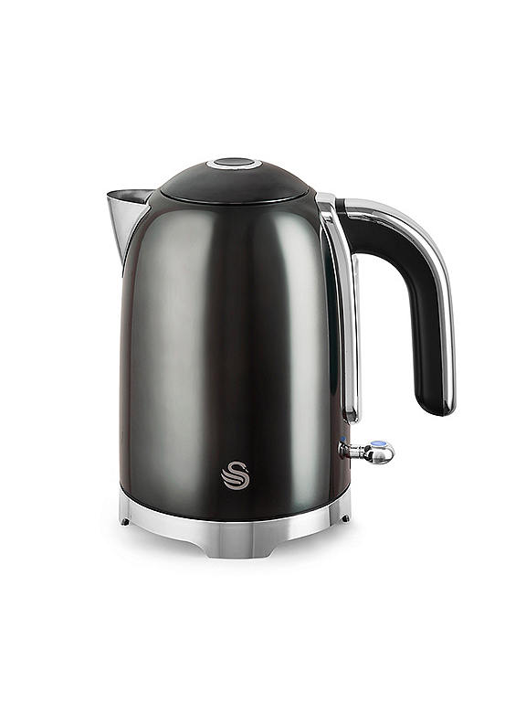 Solace Cordless Kettle with Chrome Trim - Graphite by Swan | Look Again