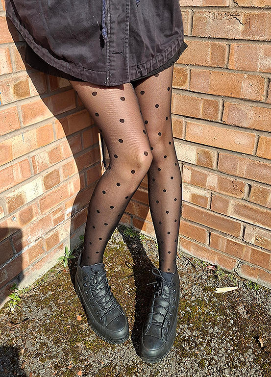 Spot Mesh Tights by Pretty Polly | Look Again