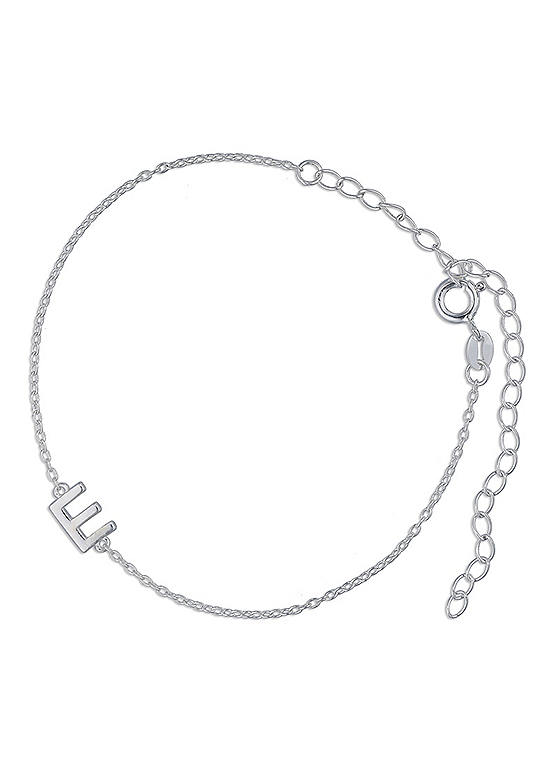 Sterling Silver Initial Bracelet | Look Again