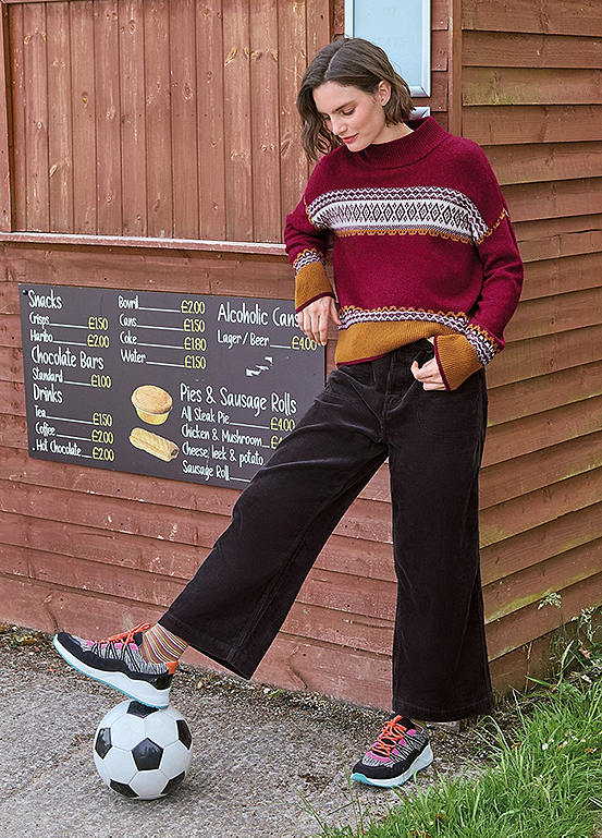 Tia Cord Wide Leg Crop Jeans by White Stuff | Look Again