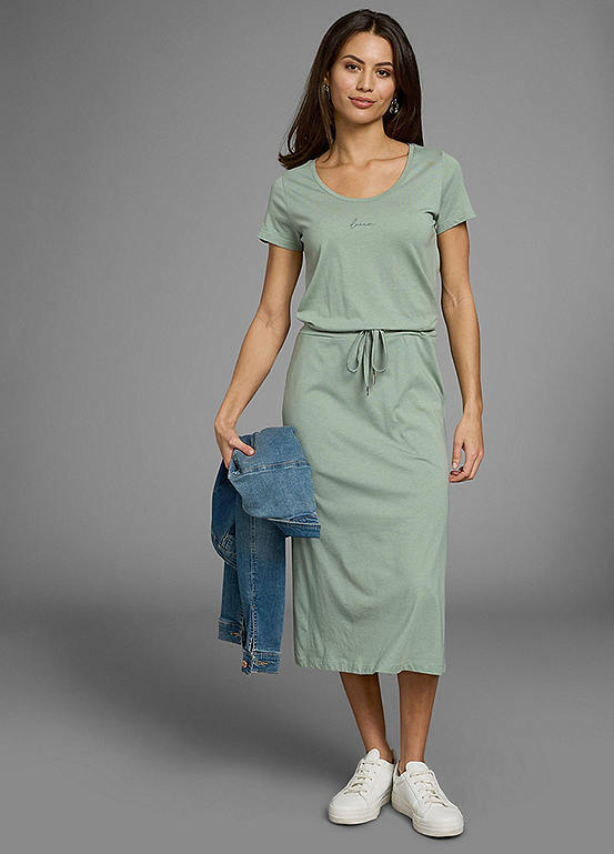 Tie Waist Midi Dress by Laura Scott | Look Again
