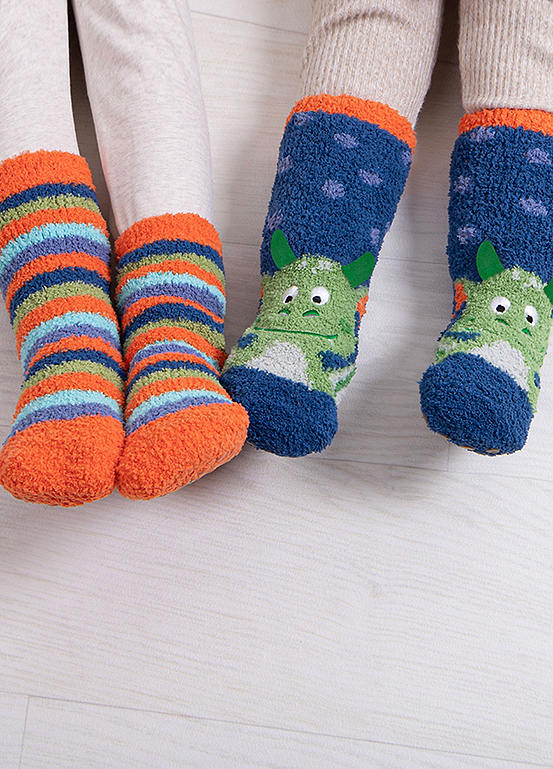 Toasties Childrens Dinosaur Original Slipper Socks by Totes | Look Again