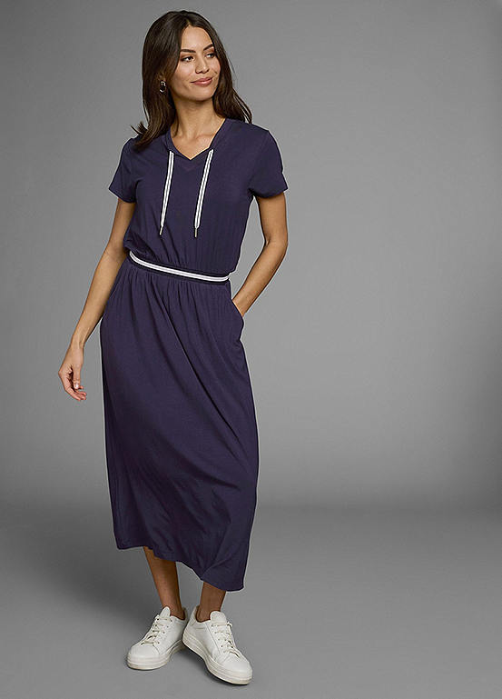 V-Neck Midi Dress by Laura Scott | Look Again