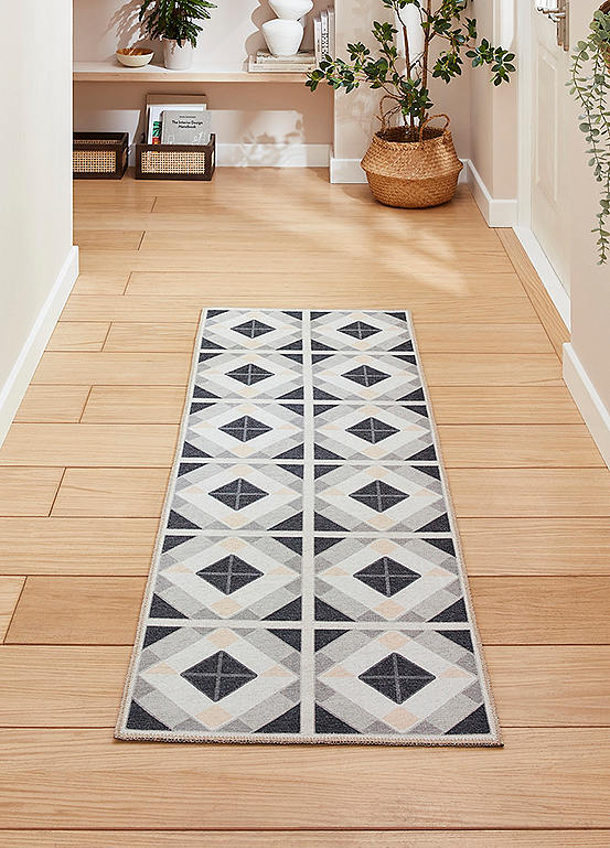 Victoria Tile Runner by Think Rugs | Look Again