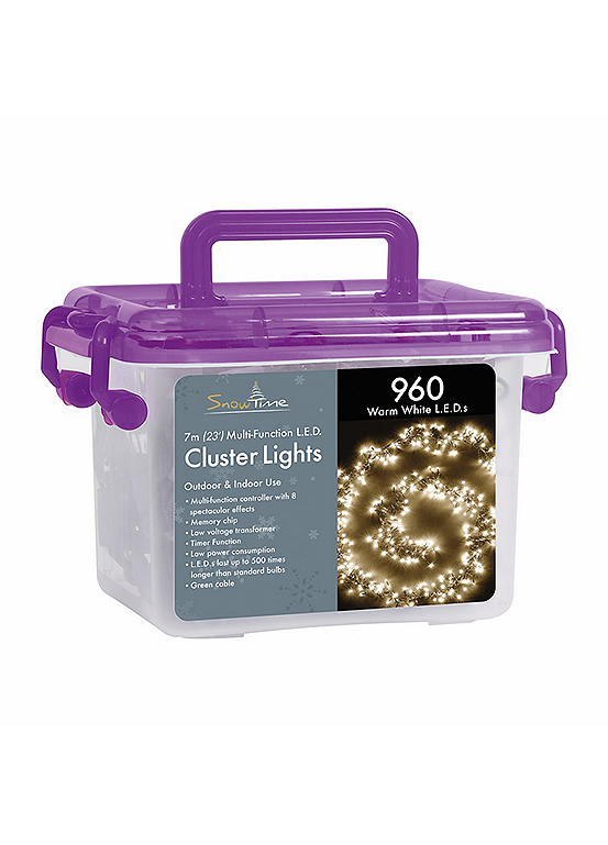 Warm White LED Cluster Lights by Snowtime | Look Again