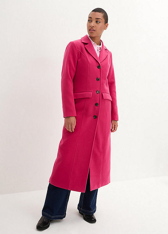 Wool Look Long Coat by bonprix | Look Again