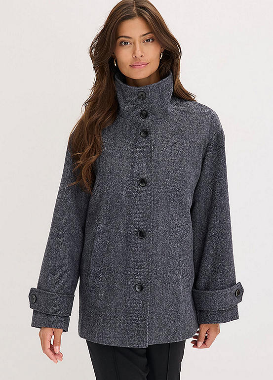 Wool Look Pea Coat by bonprix | Look Again