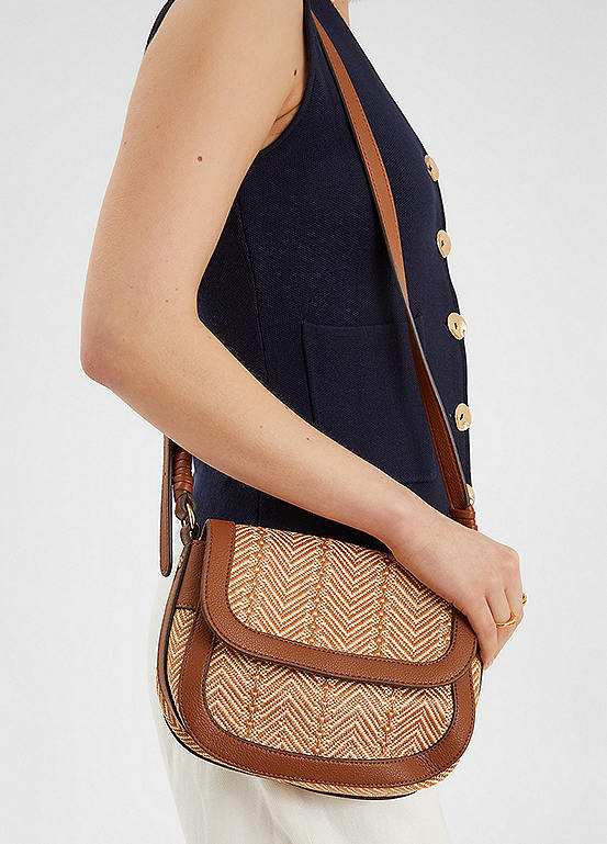 Woven Satchel Cross-Body Bag by Accessorize | Look Again