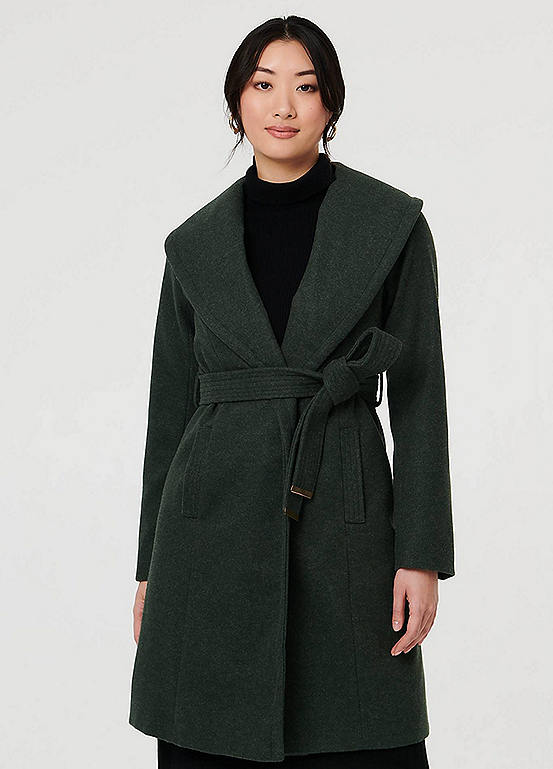 Wrap Front Tie Waist Coat by Izabel London | Look Again