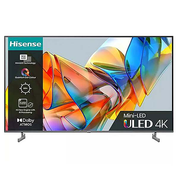 55 4K Ultra HD HDR Mini LED Smart TV 55U6KQTUK by Hisense Look Again