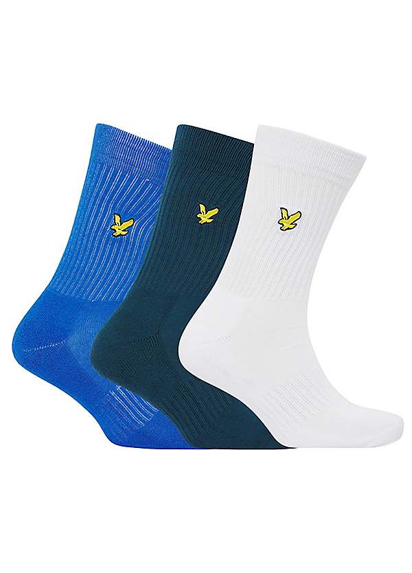 Hamilton Pack of 3 Active Sports Socks by Lyle Scott