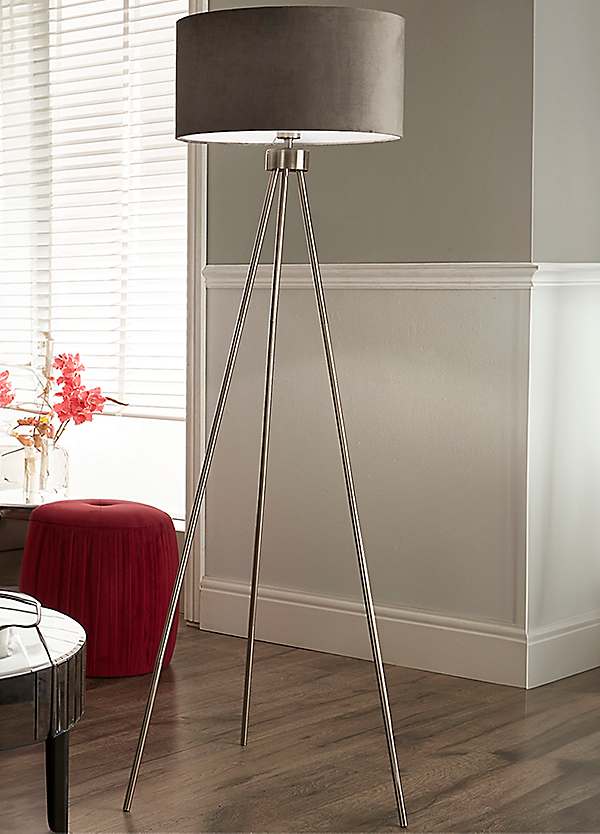 Silver floor lamp store