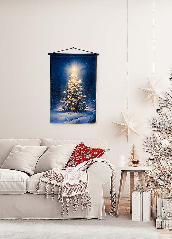 Battery Operated Lighted Christmas Wall Art Illuminated Christmas