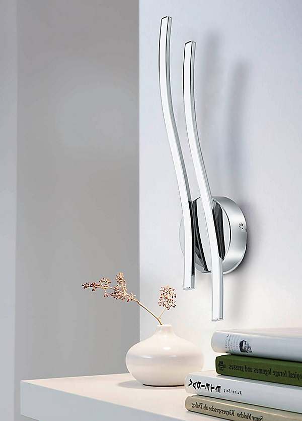 EGLO LED Chrome White Valmora Wall Light by EGLO