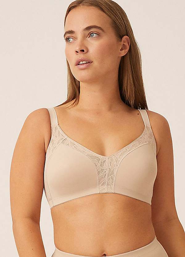Naturana Lace Insert Minimiser Bra by Naturana