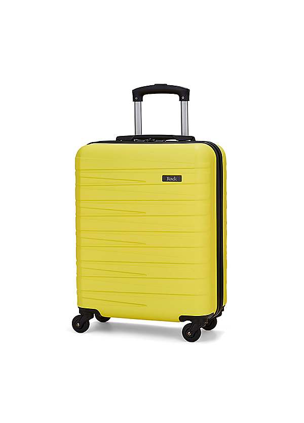 Rock Luggage Seattle Small Yellow Suitcase by Rock