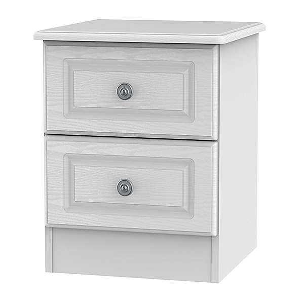 Pembroke Ready Assembled 2 Drawer Bedside Cabinet