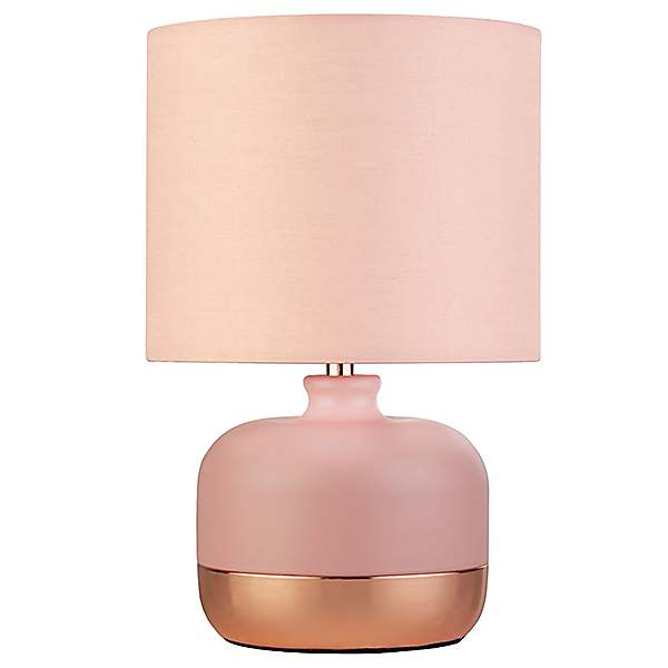 Pink Copper Table Lamp Look Again