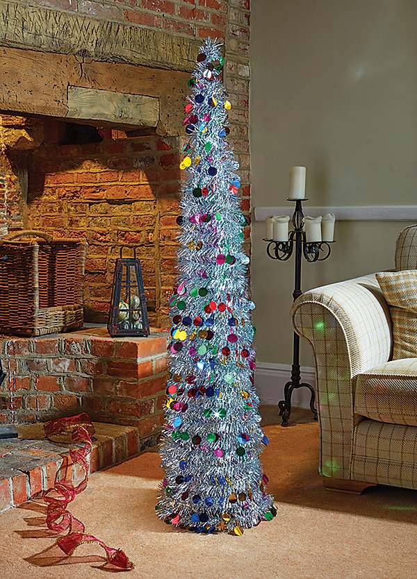 Decorated Pop Up Christmas Trees 6FT Pre Lit Pop Up Christmas Tree