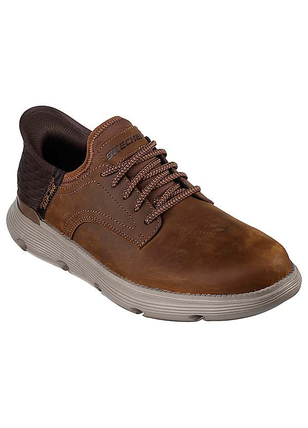 Slip Ins Dark Brown Garza Gervin Shoes by Skechers Look Again