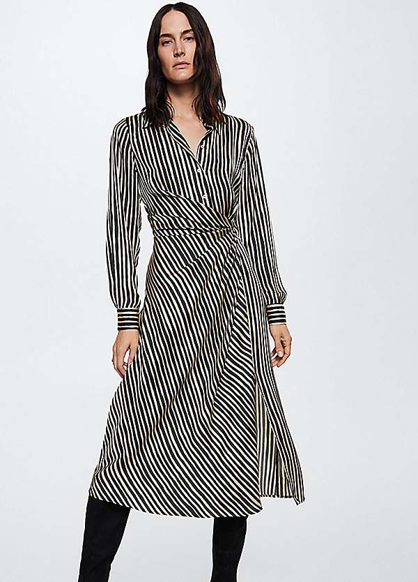 Mango Wrap Dress In Geo Print ASOS
