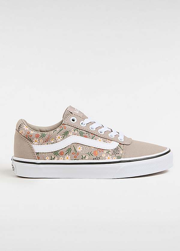 White floral vans store