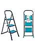 3 Step Ladder - Non-Slip Folding Ladder by Beldray | Look Again