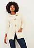 Chunky Cable Knit Toggle Hooded Cardigan by Joe Browns | Look Again