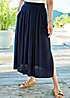 Pull-On Crinkle Maxi Skirt by Cotton Traders | Look Again