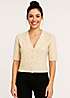 Rene Life Short Sleeve Pearl Cardigan by Only | Look Again