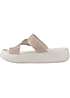 White Getaway Toe Loop Platform Sandals by Crocs | Look Again